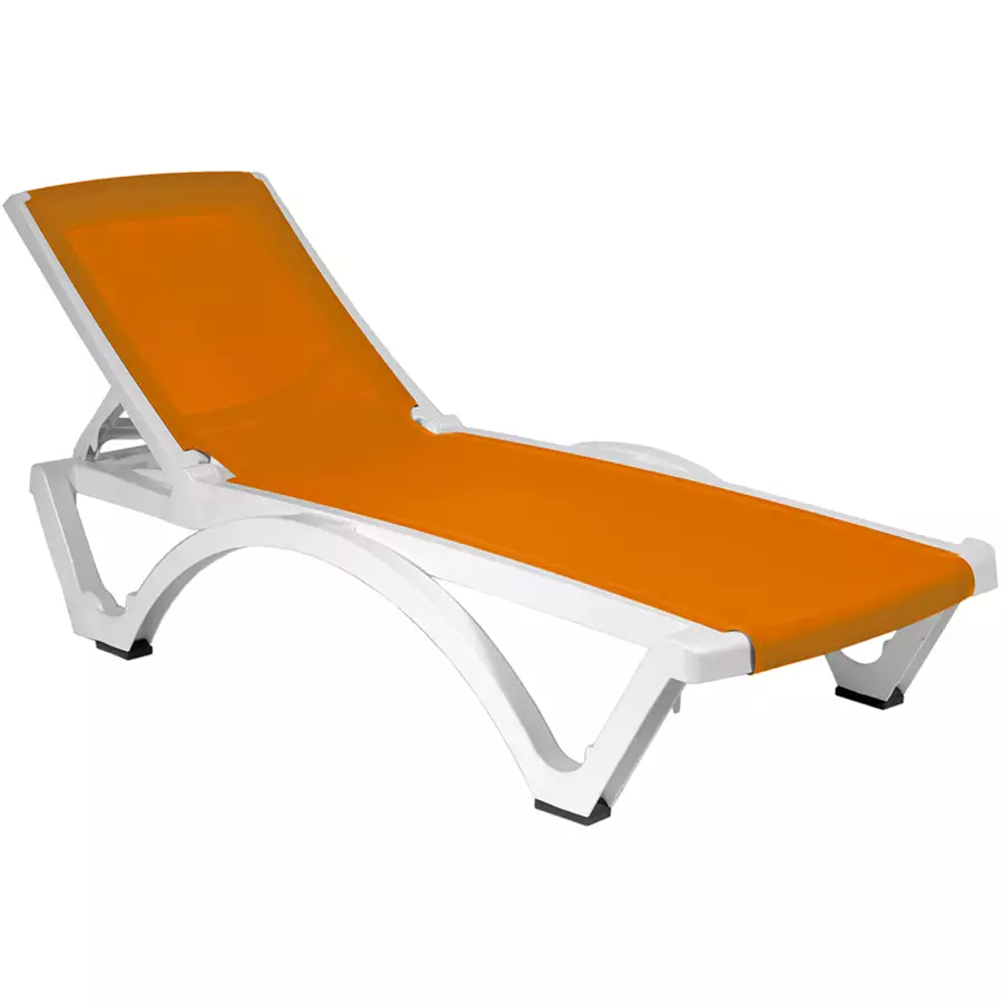 Resin sling chaise lounge