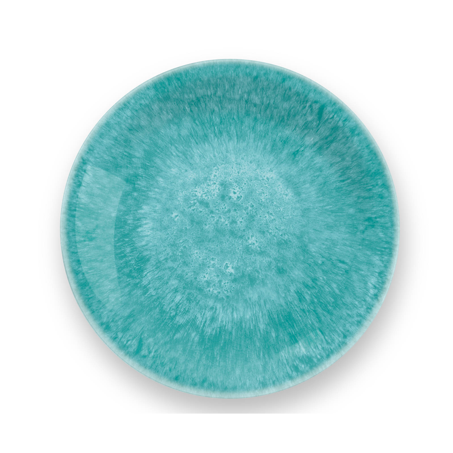 Bali Summer Brights Aqua Reactive Dinner Plate - Dinnerware - Patio ...