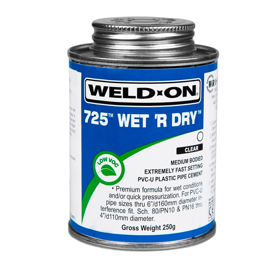 IPS 725 Wet R Dry Glue 1/4 Pint Blue | Pioneer Family pools