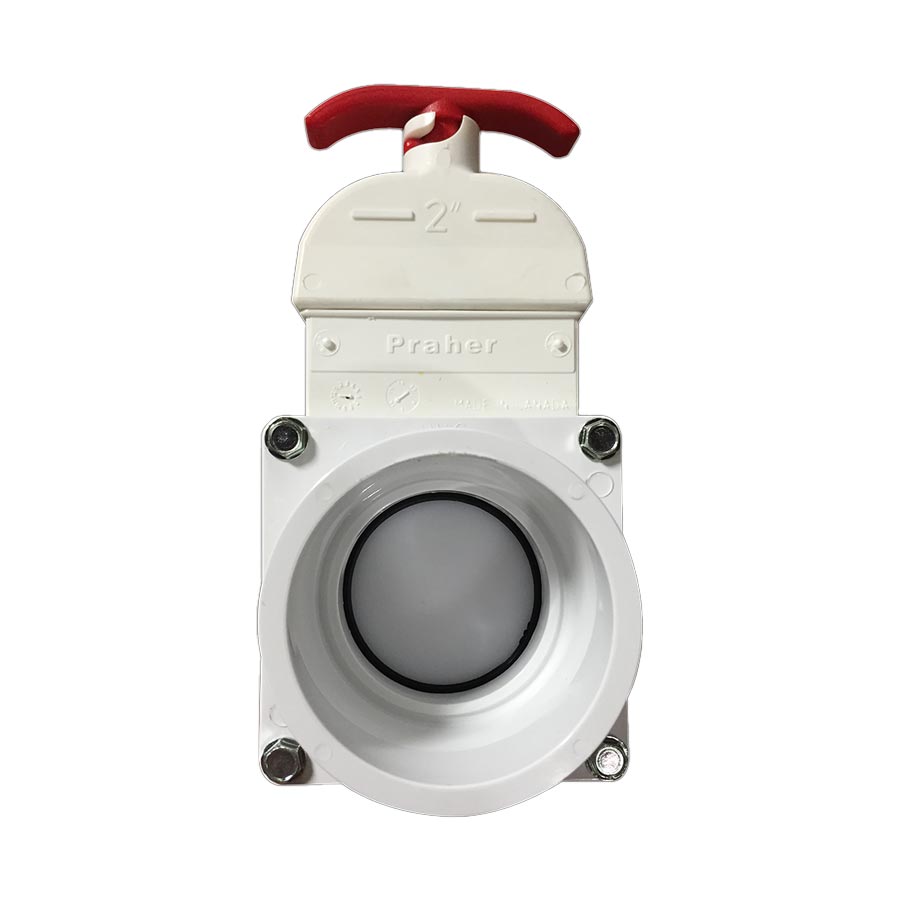 2" PVC Unibody Gate Valve SKT X SKT - Praher Plastics - ACC-210GATE ...