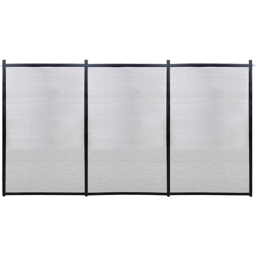 4' X 10' Designer Black Fence - GLI - ACC-4300500 - Pioneer Family Pools