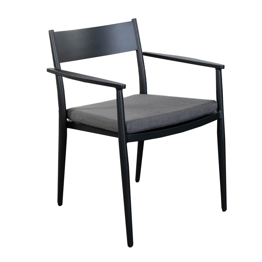 Nostra Dining Chair Black/Dark Grey