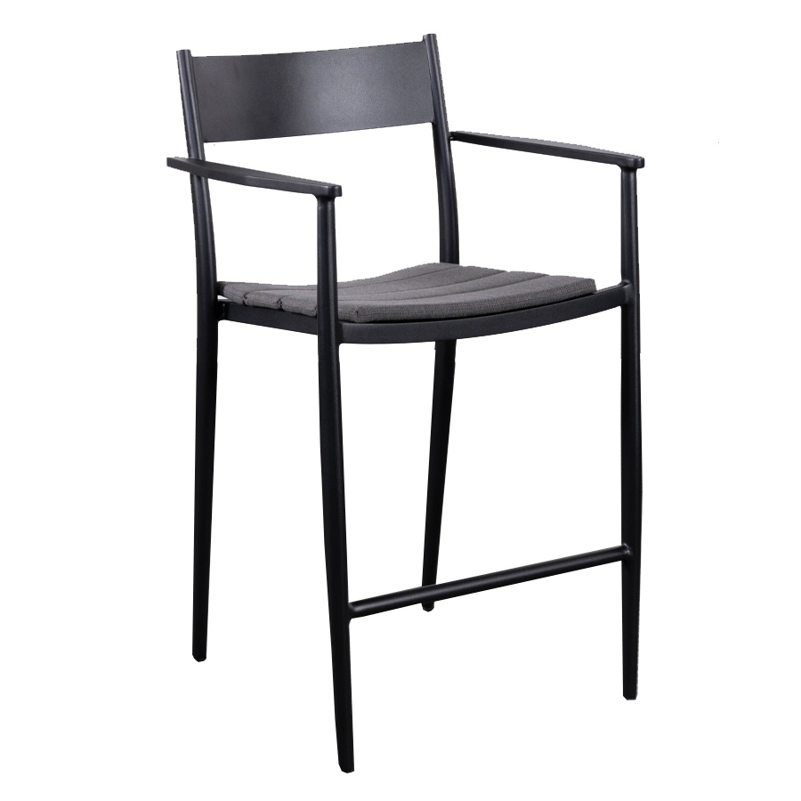 Nostra Bar Chair Black/Dark Grey