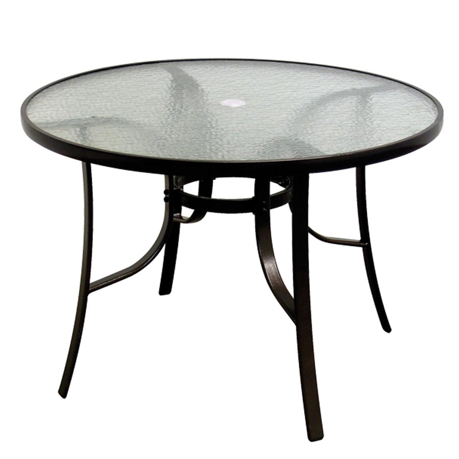 48" Round Dining Table Black - San Andres Collection - Pioneer Family Pools