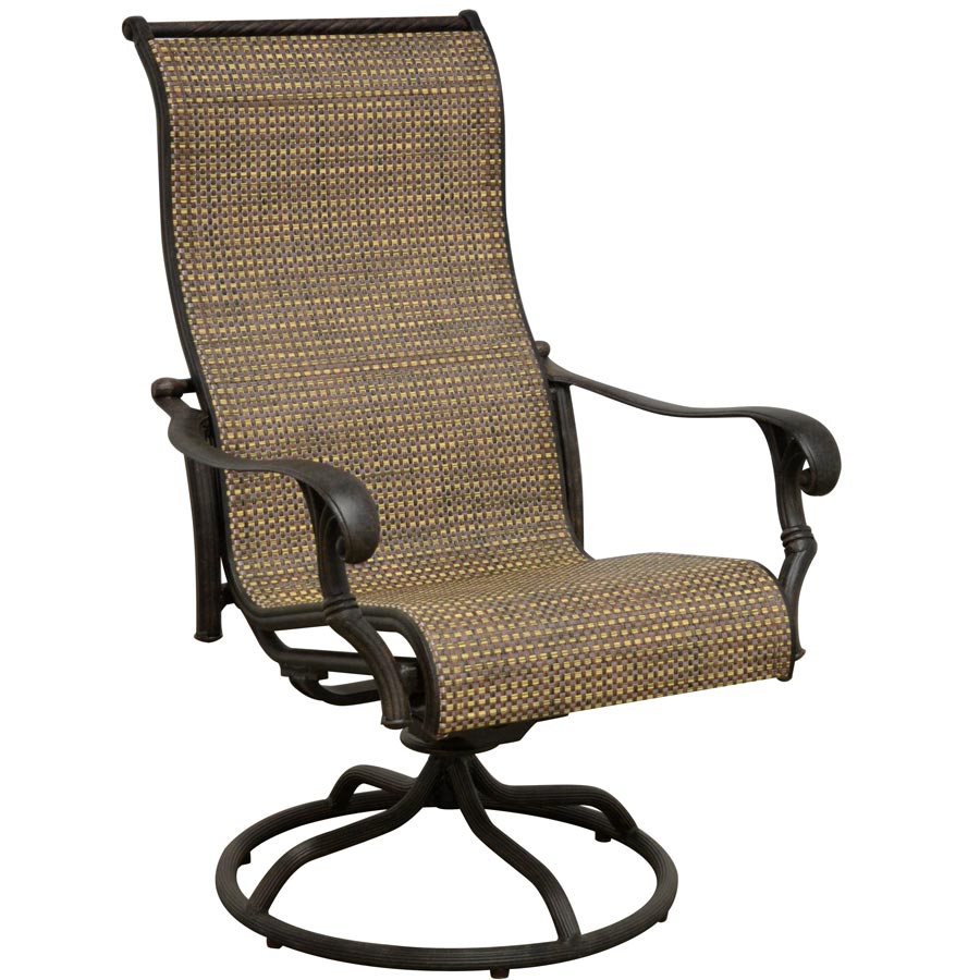 High Back Swivel Rocking Chair - Sienna Collection - Pioneer Family Pools