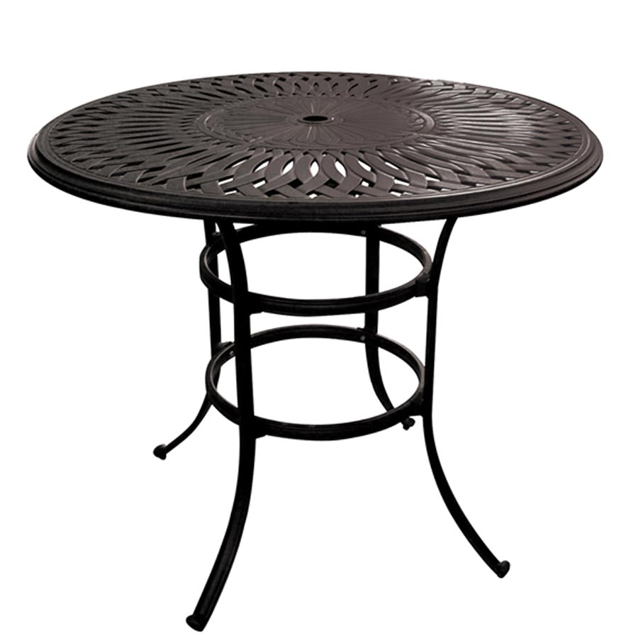 48" Round Bar Table Black - Elizabeth Collection - Pioneer Family Pools