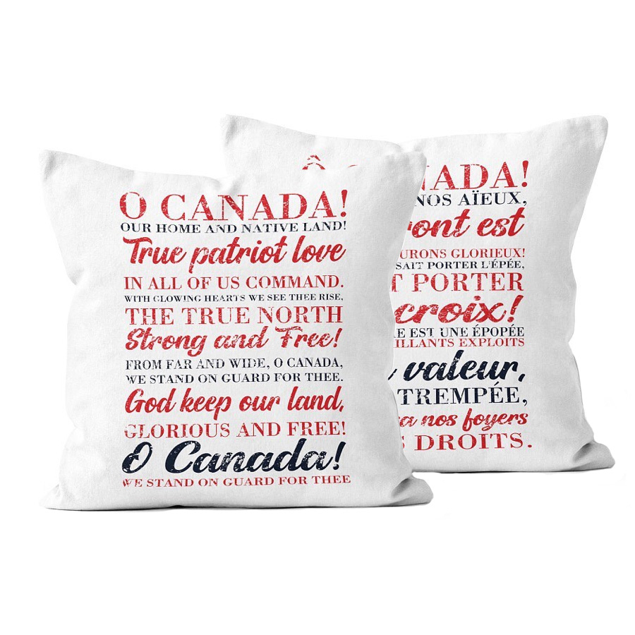 17.5" Square Oh Canada Pillow | Pioneer Family Pools