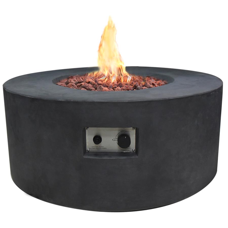 34" Round Venice Fire Table NG - Fire and Heat - Pioneer Family Pools
