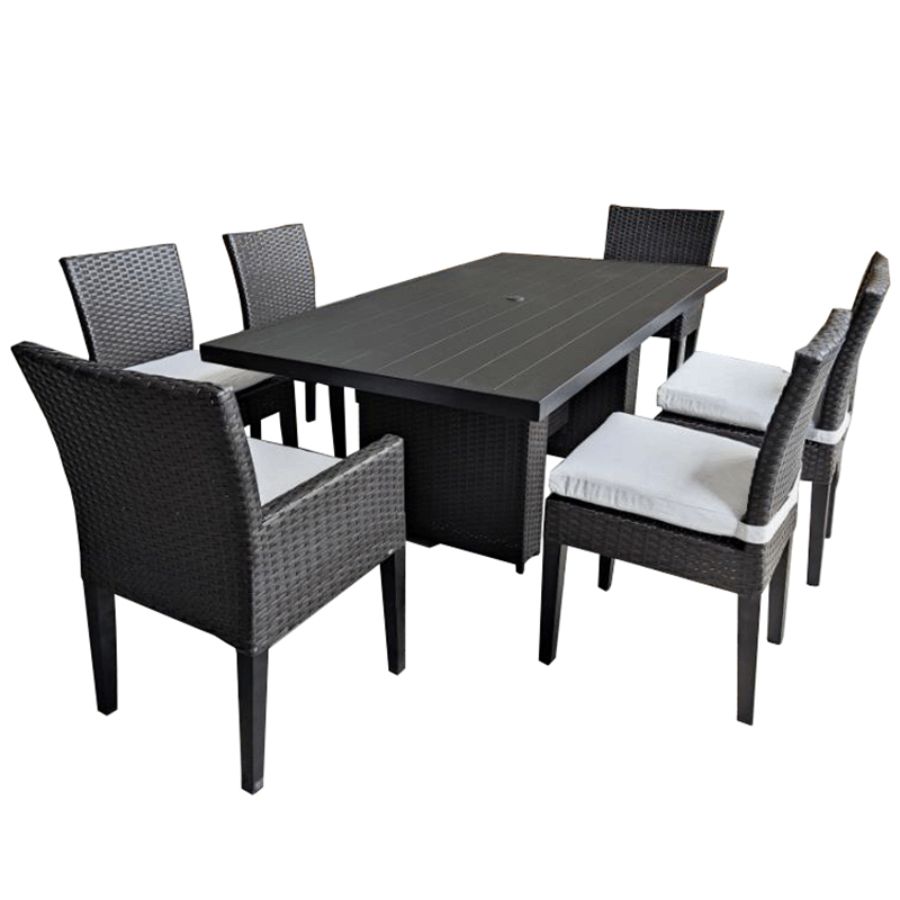 Carolina Dining Set Onyx/Grey