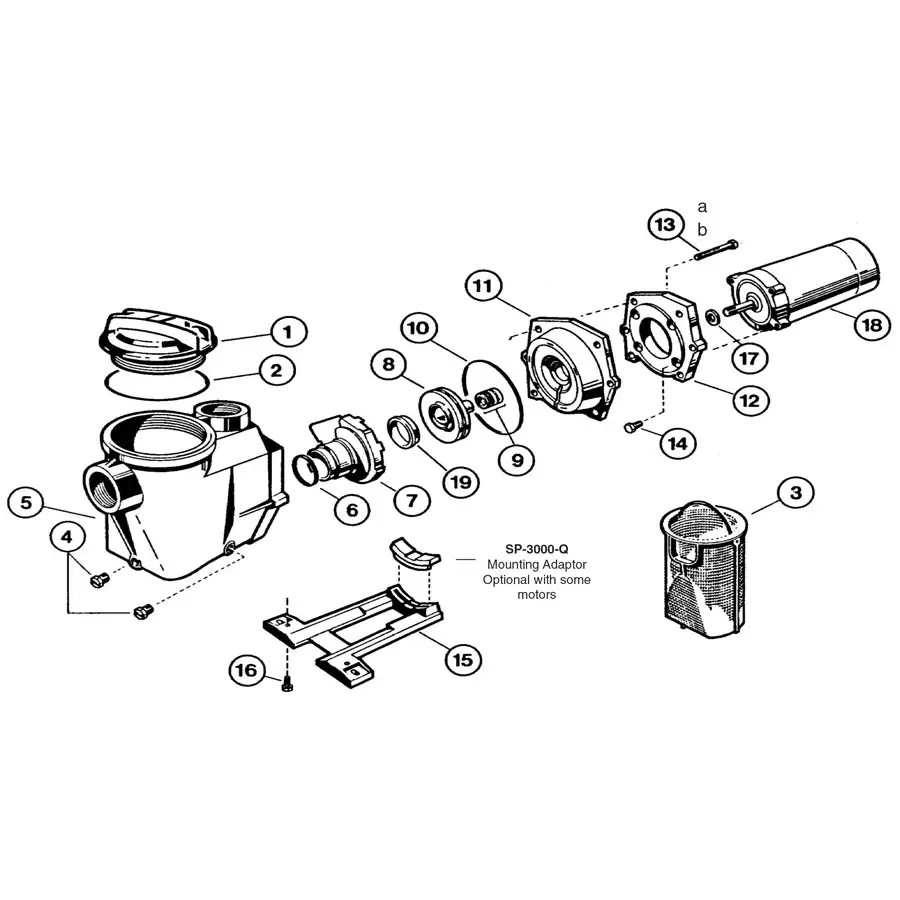 Hayward Motor Parts Diagram Hayward Max Flo Pump Spare Parts