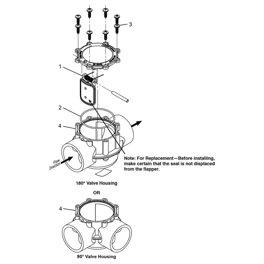 Neverlube Jandy Valve Parts Jandy Neverlube 3 Way Diverter Valve, 2.5"