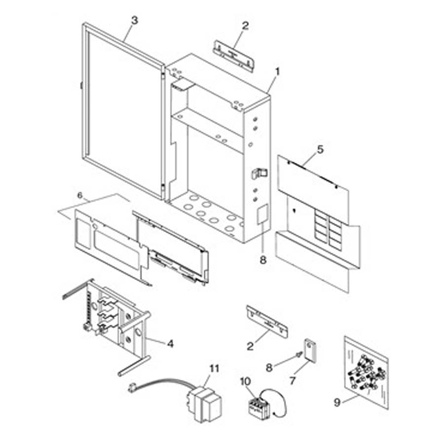 Jandy/Zodiac - Control Parts - Power Centre Sub Panel Enclosure w/base ...