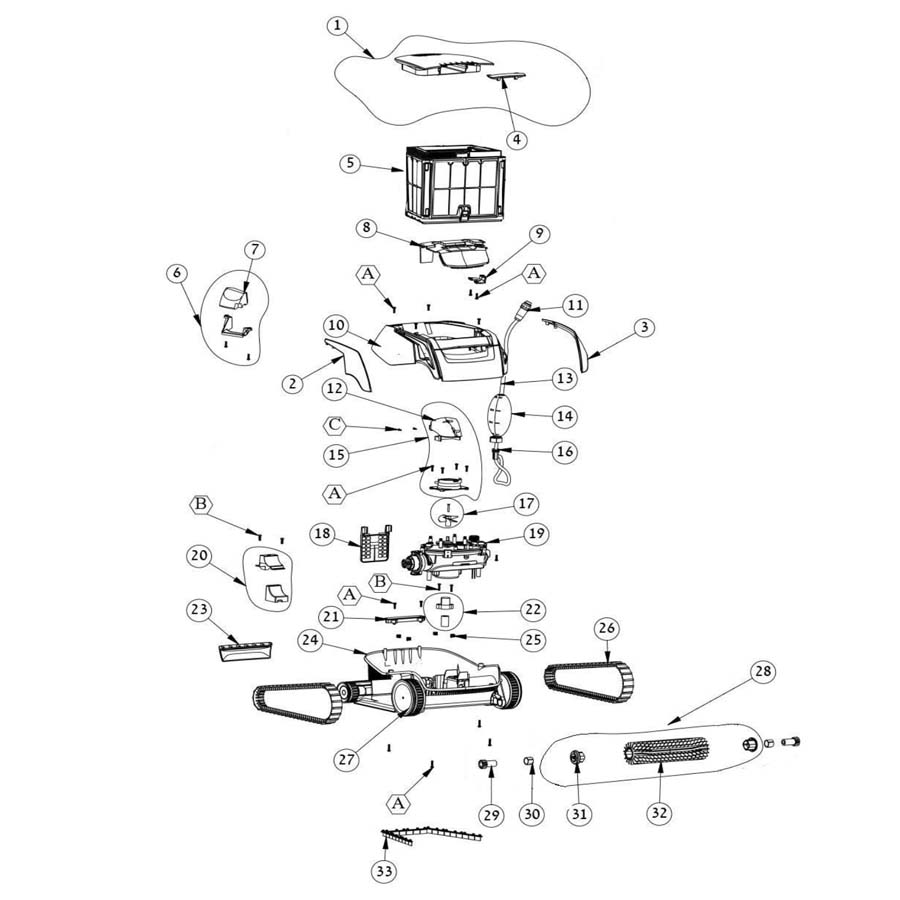 Maytronics - Cleaner Parts - Dolphin Encore