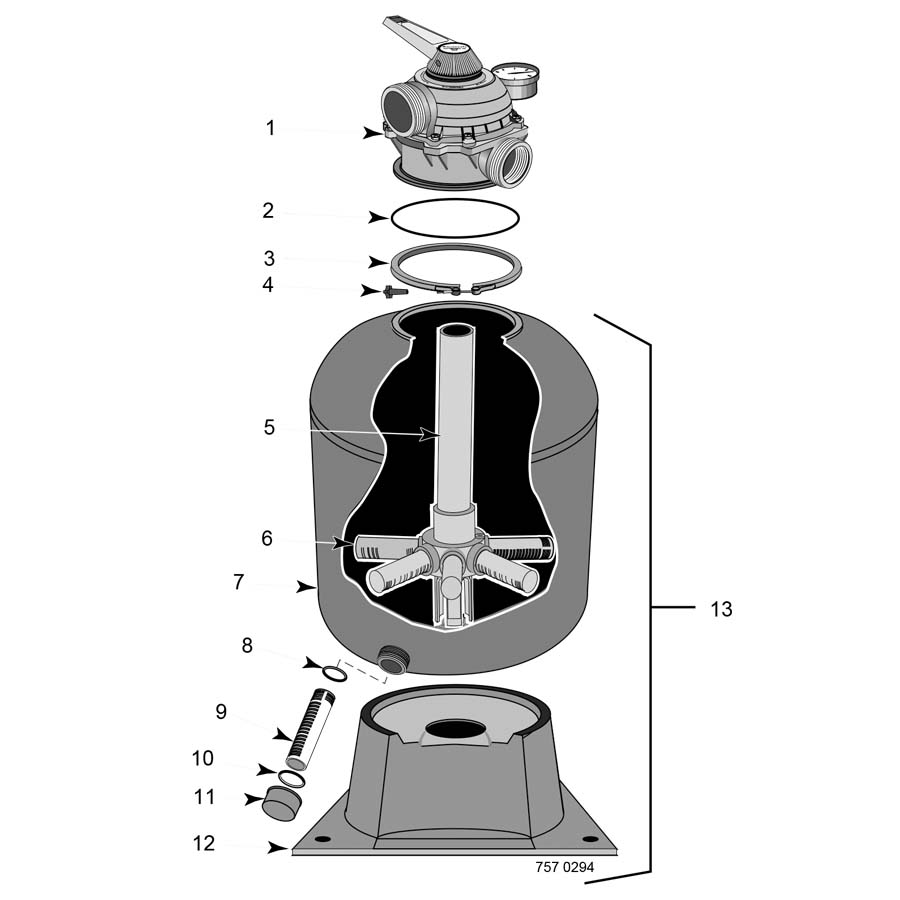 Sta-Rite - Sand Filter Parts - Cristal Flo High Rate Sta-Rite - Sand Filter Parts - Cristal Flo High Rate