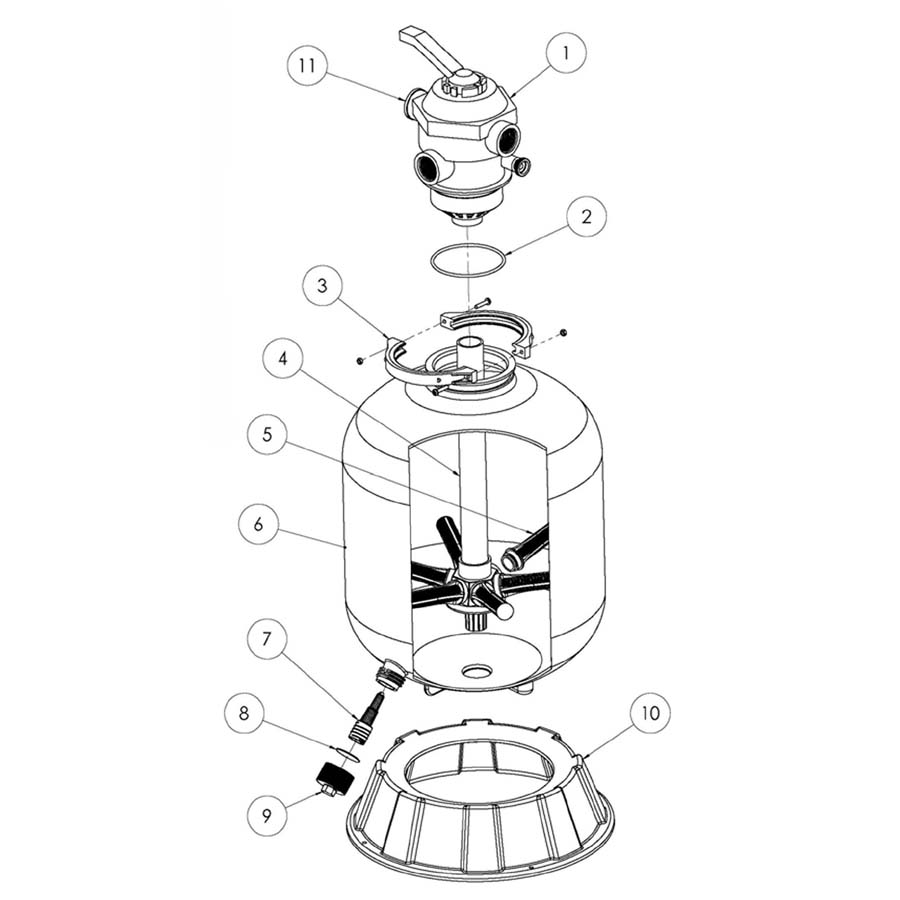 Sta-Rite - Sand Filter Parts - Cristal Flo II - (2009 - Current) Sta-Rite - Sand Filter Parts - Cristal Flo II - (2009 - Current)