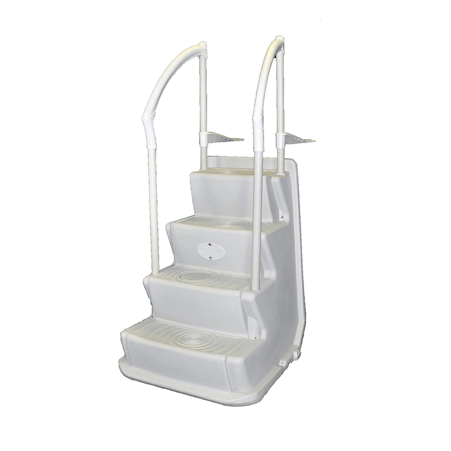 Walkway Step And Handrail - Pearl Grey