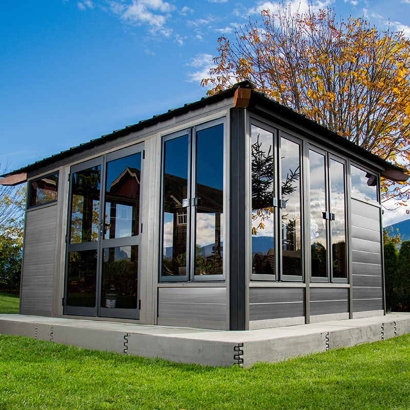 Granada 14' x 14' Enclosed Gazebo - Visscher - FUR-0226CL